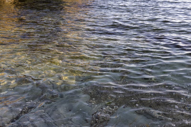 Water textures at the lake stock image. Image of bright - 245875099