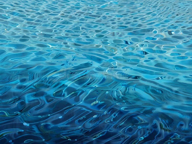 Water Theme Blue Background Pattern Stock Illustration - Illustration ...