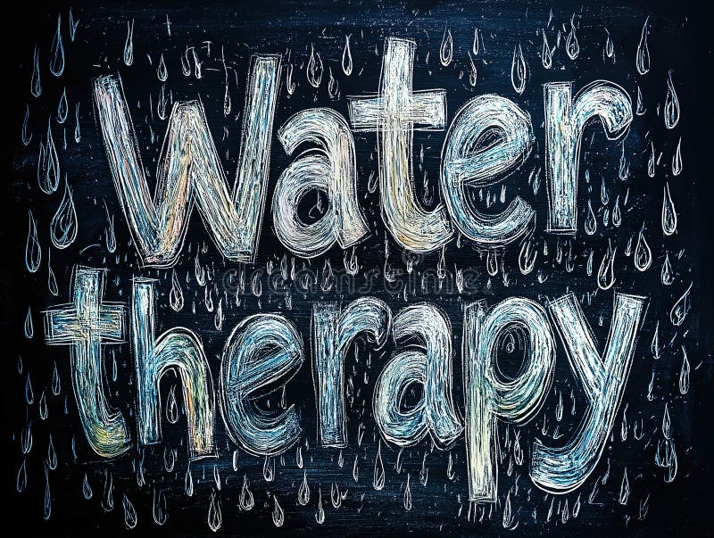 Water Therapy Text Written Blackboard Stock Photos - Free & Royalty ...