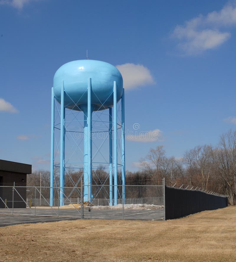 Water tower stock image. Image of infrastructure, painted - 18772829