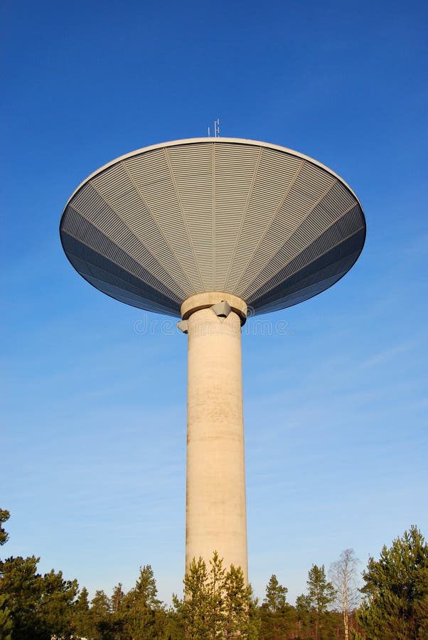 Modern Water Tower stock image. Image of futuristic, architecture ...