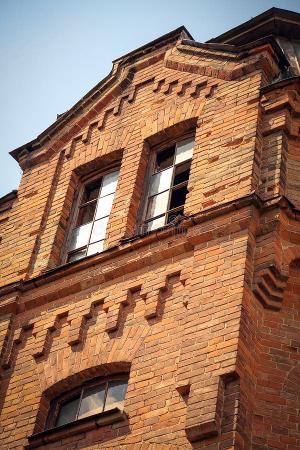 Water Tower from Bricks at Old European City Stock Image - Image of ...