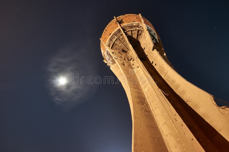 Water tower stock image. Image of city, light, outdoor - 64231155