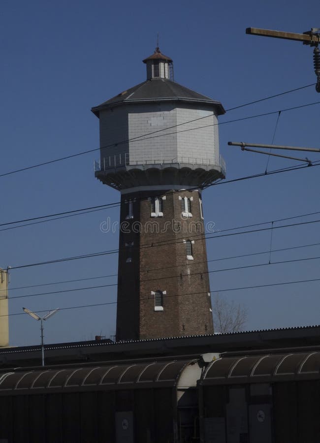 A Water Tower or Elevated Water Tank Stock Image - Image of tower, vein ...