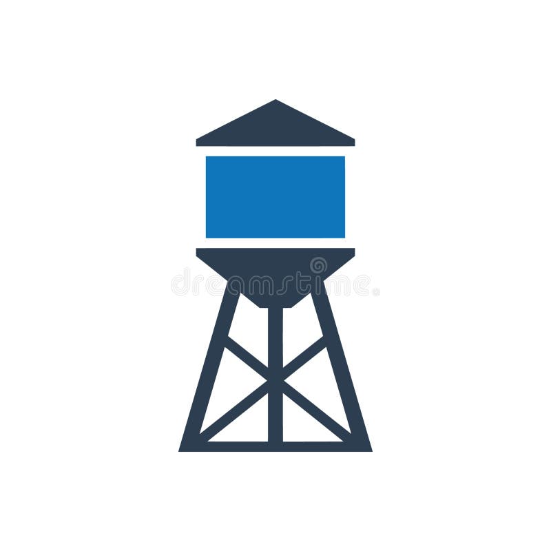 Water Tower Icon stock illustration. Illustration of tower - 373775523