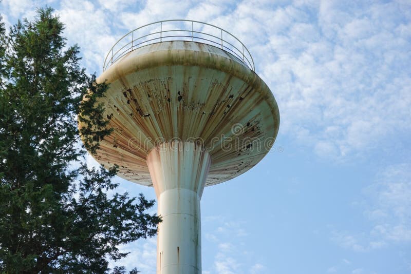 Water tower in Japan stock image. Image of tank, structure - 176401257