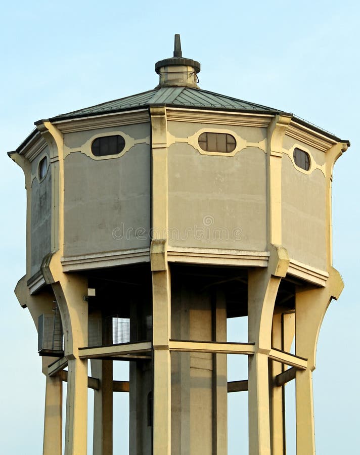 Water Tower with the Large Reservoir for Drinking Water Stock Image ...