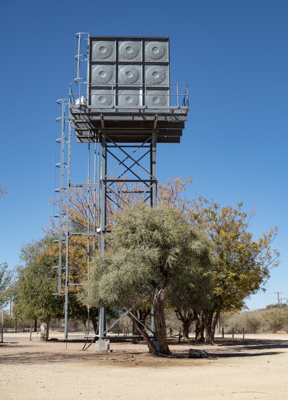 Water tower in Namibia stock photo. Image of water, support - 160991804