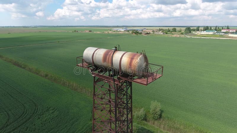 The Water Tower. an Old Rustic Communal Communication. the Water Tower ...
