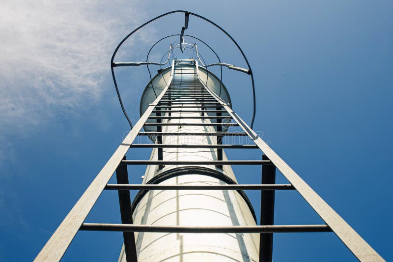 A Water Tower Providing the Village with Clean Drinking Water Against a ...