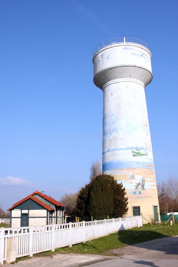 Water tower editorial photography. Image of water, street - 52049257