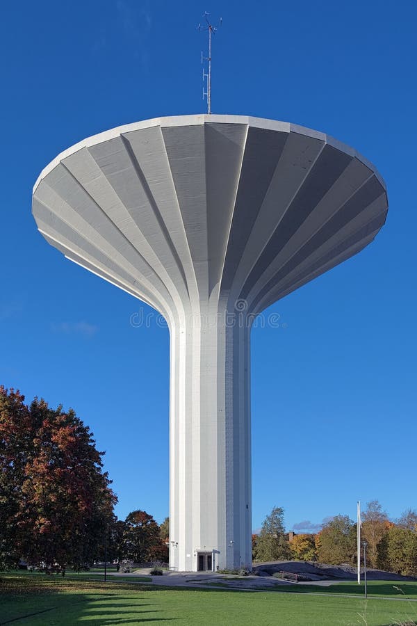 Modern Water Tower stock image. Image of futuristic, architecture ...