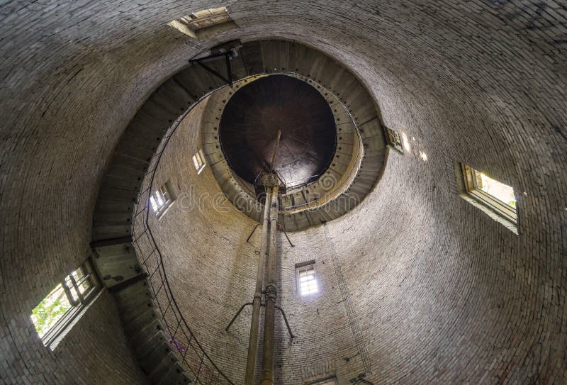 Water Tower Tunnel Inside stock photo. Image of turbine - 78270228
