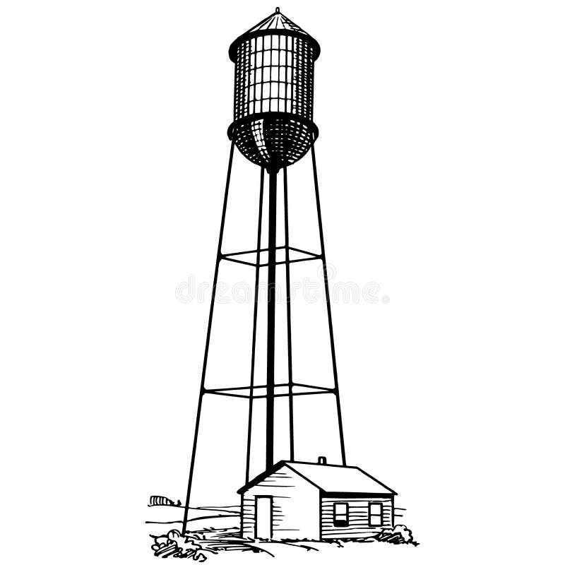 Water Tower Vector Eps Illustration by Crafteroks Stock Vector ...