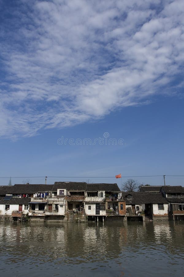 Water town stock photo. Image of house, blue, village - 31514654