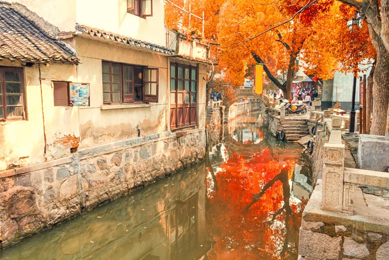 Water town of Luzhi, China stock photo. Image of lake - 32752834