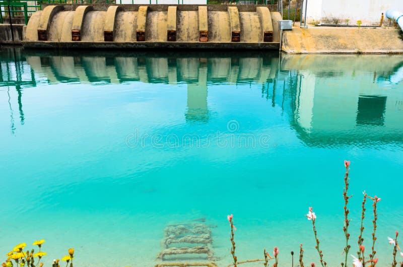 Water transfer channel stock photo. Image of infrastructure - 56500192