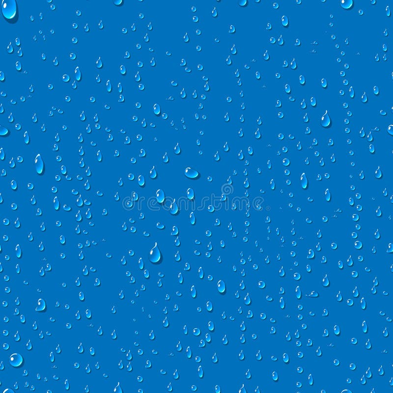 Water Transparent Drops Seamless Pattern. Stock Vector - Illustration ...