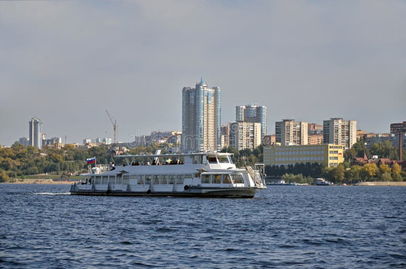Water Transport In The Middle Of The River Stock Image - Image of sunny ...