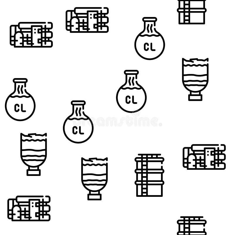 Water Treatment Filter Vector Seamless Pattern Stock Vector ...