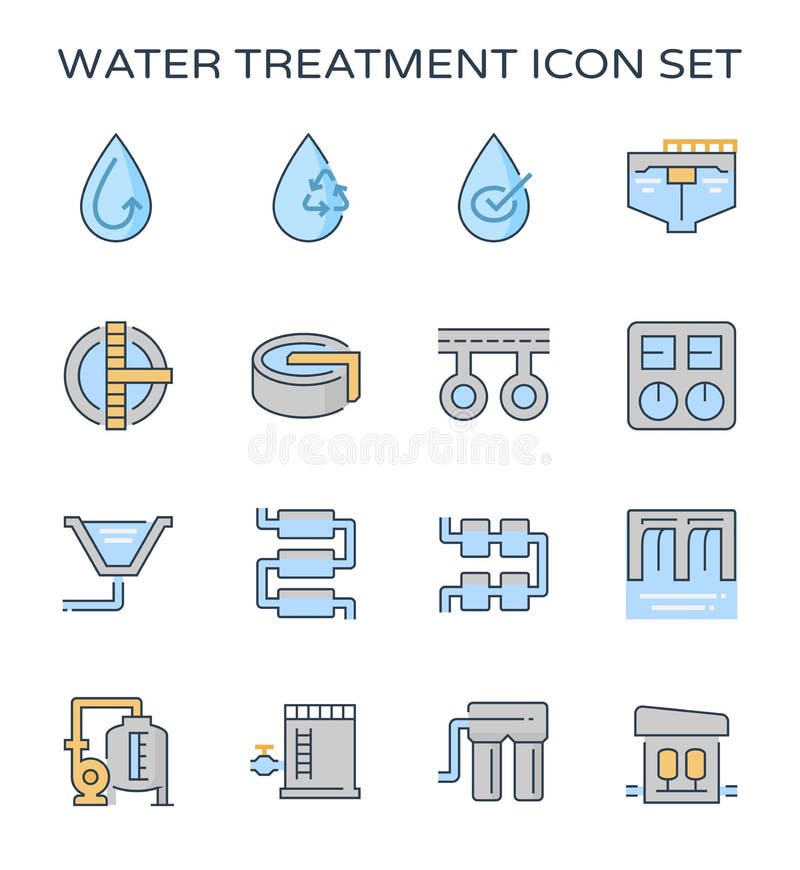 Water treatment icon stock vector. Illustration of purified - 121709104