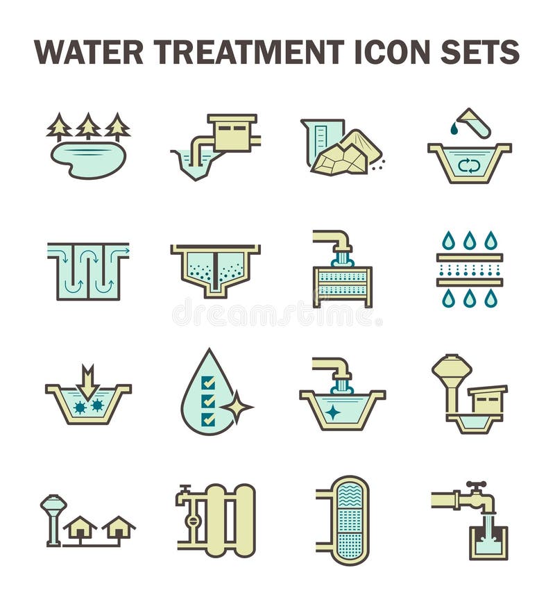 Water treatment icon stock vector. Illustration of purification - 72404029