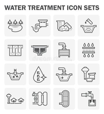 Wastewater Treatment Plant Icon Stock Illustrations – 1,196 Wastewater ...