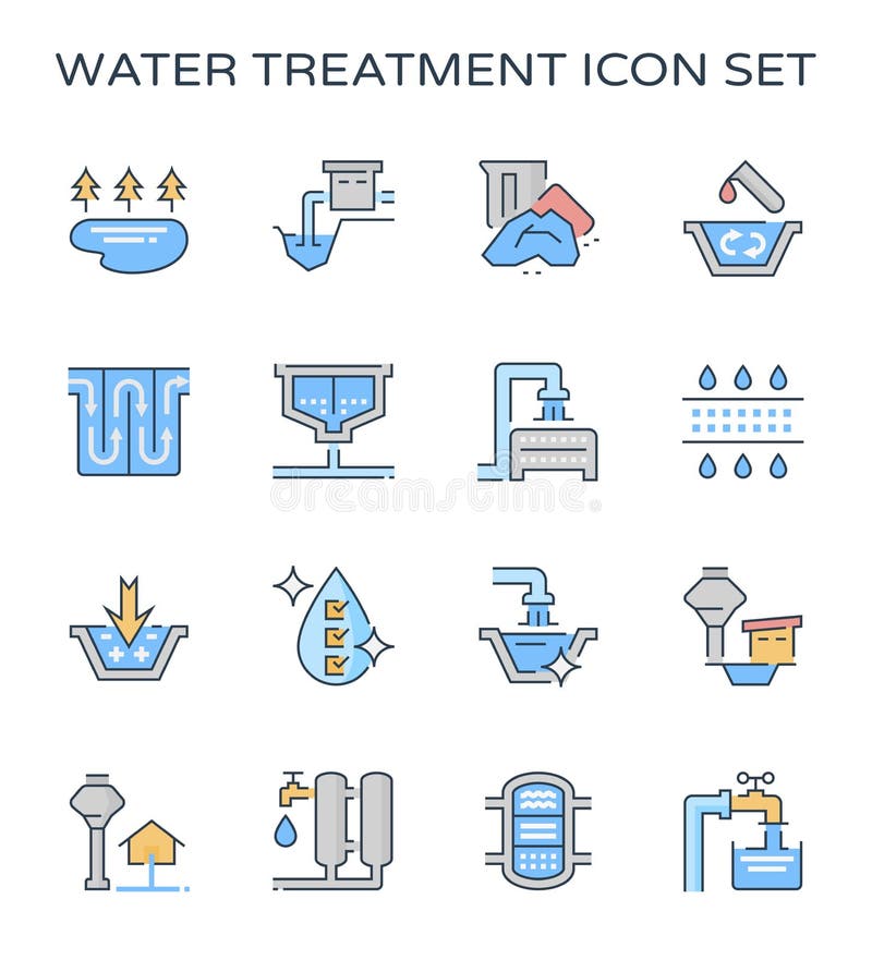 Water treatment icon stock vector. Illustration of line - 97207770
