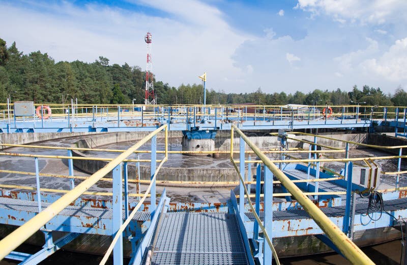 Water treatment plant stock image. Image of waste, purification - 258327111