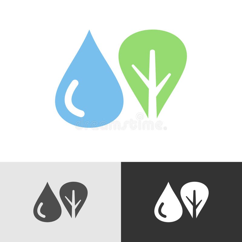 Water tree logo stock vector. Illustration of design - 128521278