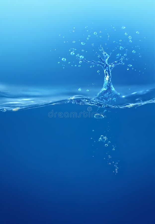 Water tree stock illustration. Illustration of liquid - 54836024