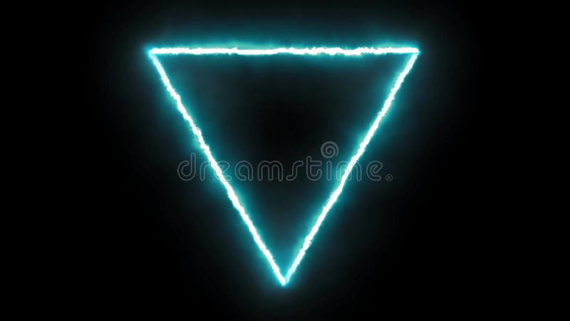 Water Triangle Alchemical Symbol on Black Stock Footage - Video of ...