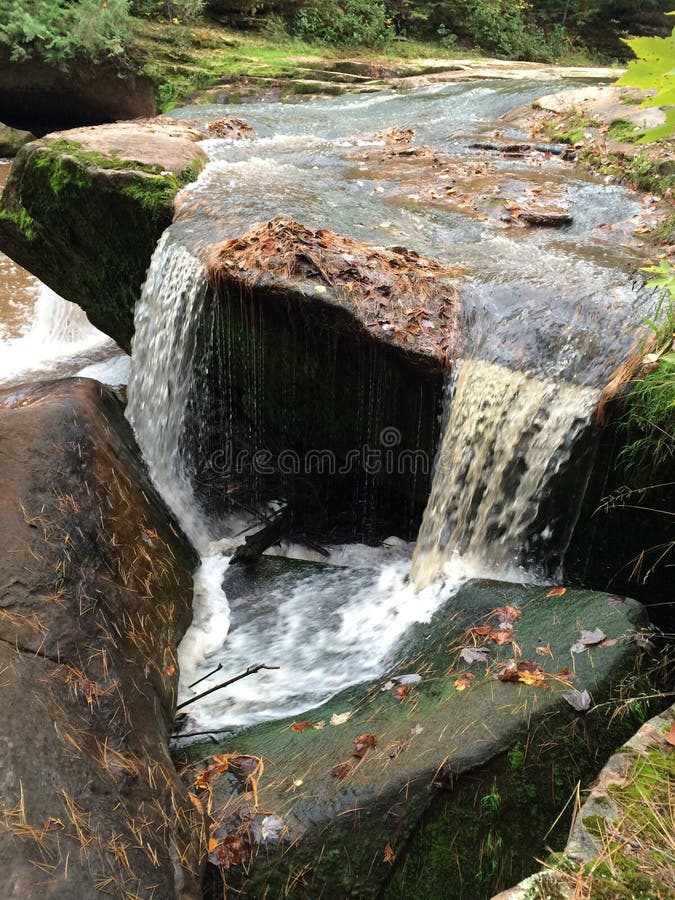 Water trickling off stock image. Image of trickling, waterfall - 78716819