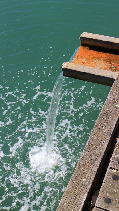 Water trough stock image. Image of water, harbour, falling - 68504307