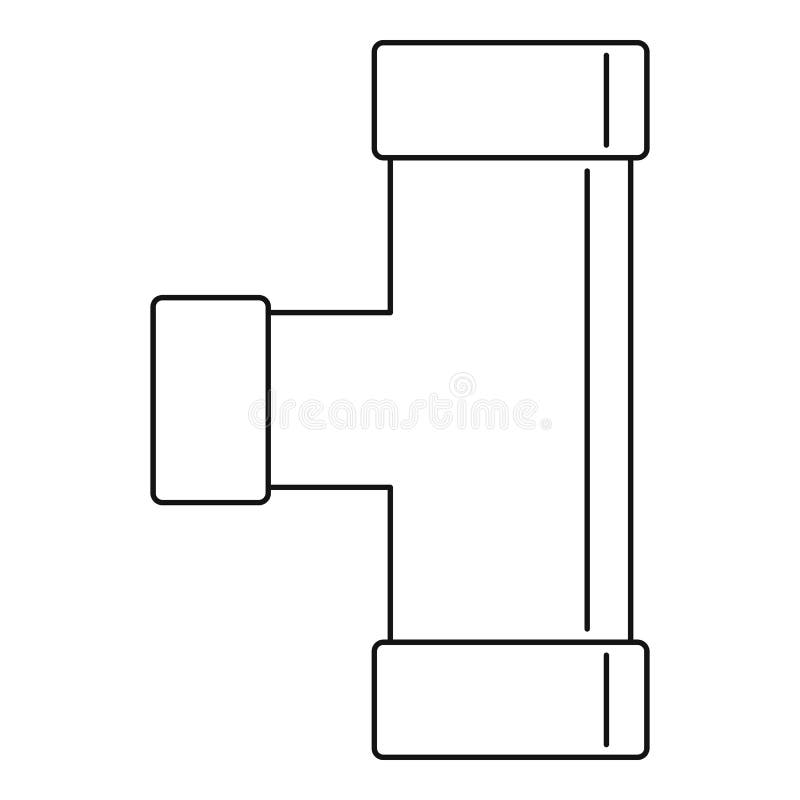 Water Tube Icon, Outline Style Stock Vector - Illustration of industry ...