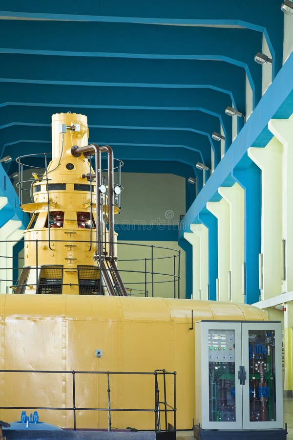 Water-turbine generator stock image. Image of bridge - 20593231
