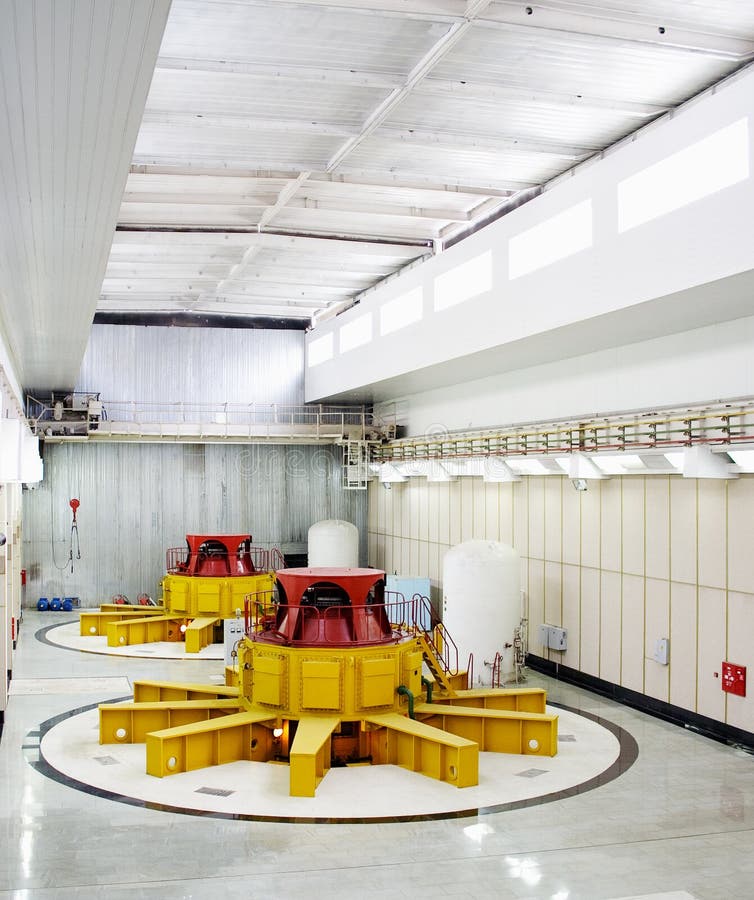 Water-turbine generator stock image. Image of bridge - 20593231
