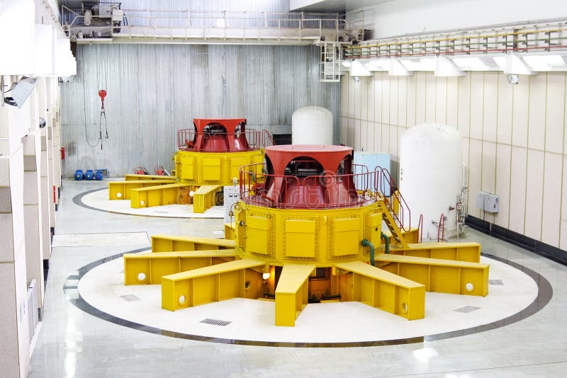 Water-turbine generator stock image. Image of bridge - 20593231
