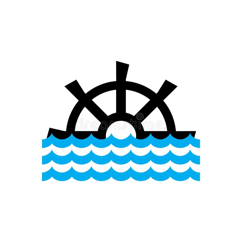 Water Turbine Spin Power Logo Design Stock Vector - Illustration of ...