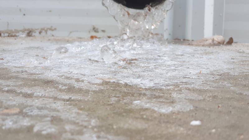 Water turned to ice stock photo. Image of snow, frost - 209277054