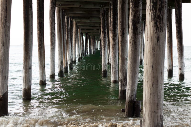 Water Under a Pier stock image. Image of calms, calming - 64333889