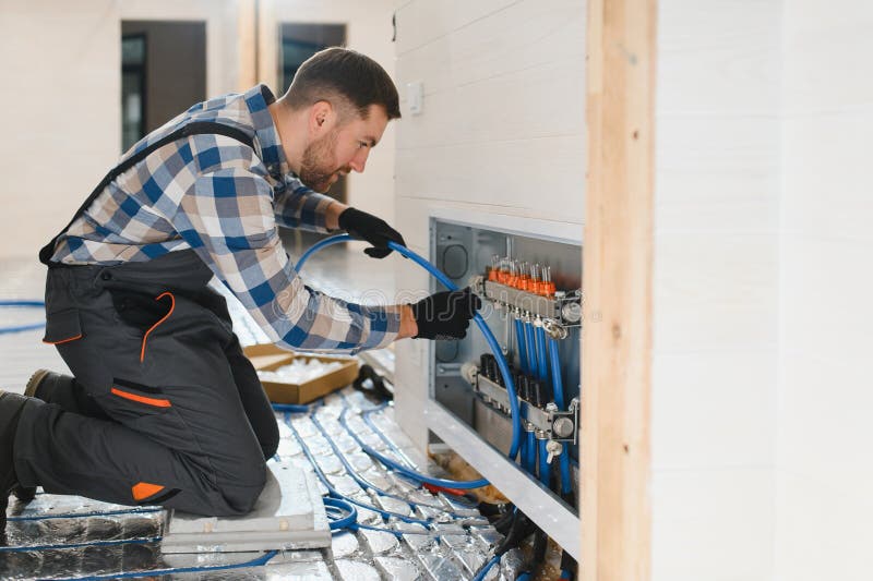 Water Underfloor Heating Systems Installation, Work in Progress on ...