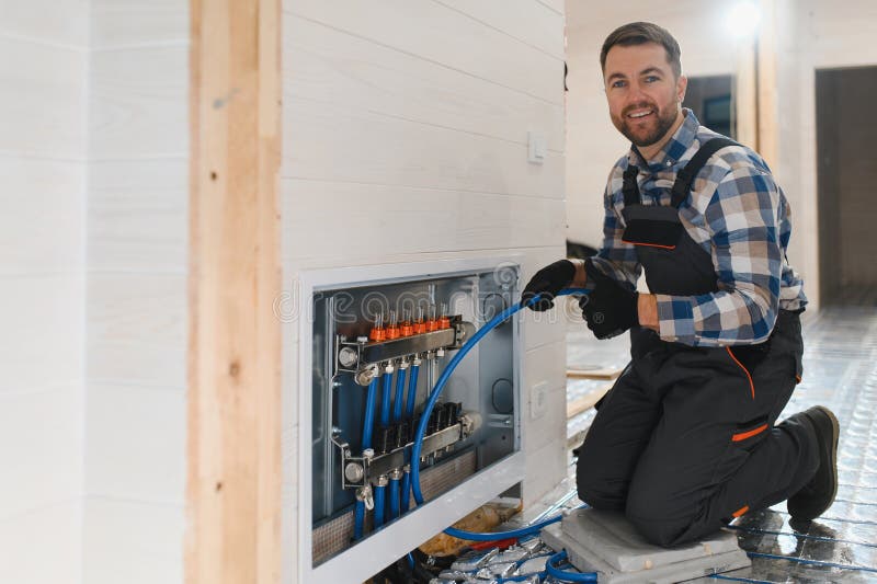 Water Underfloor Heating Systems Installation, Work in Progress on ...