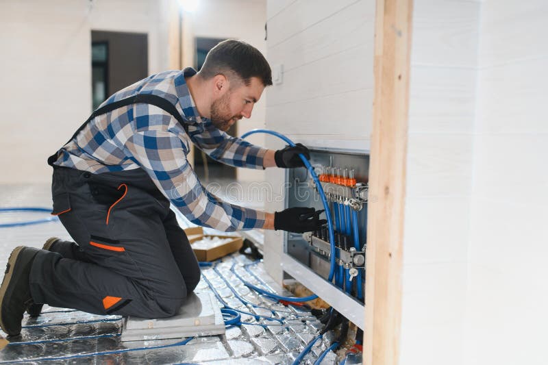 Water Underfloor Heating Systems Installation, Work in Progress on ...