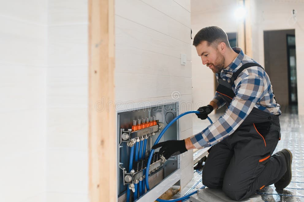 Water Underfloor Heating Systems Installation, Work in Progress on ...