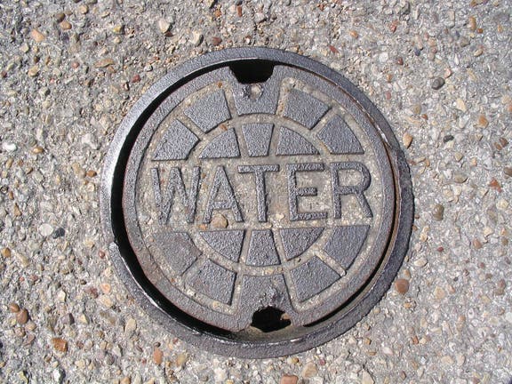 Water Utility Cover stock photo. Image of rust, cover, metal - 97634