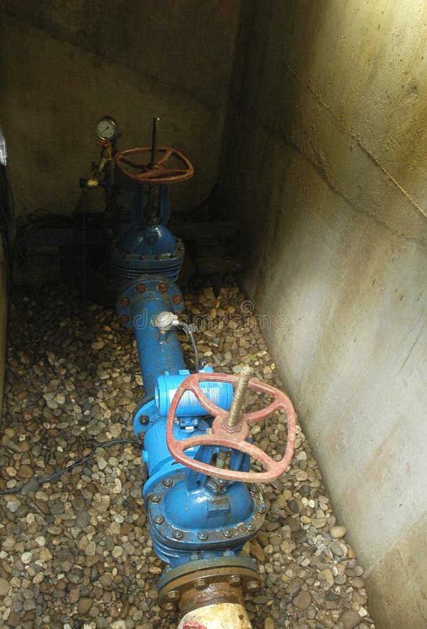 A Water Valve into a Ground Case Stock Photo - Image of close, view ...