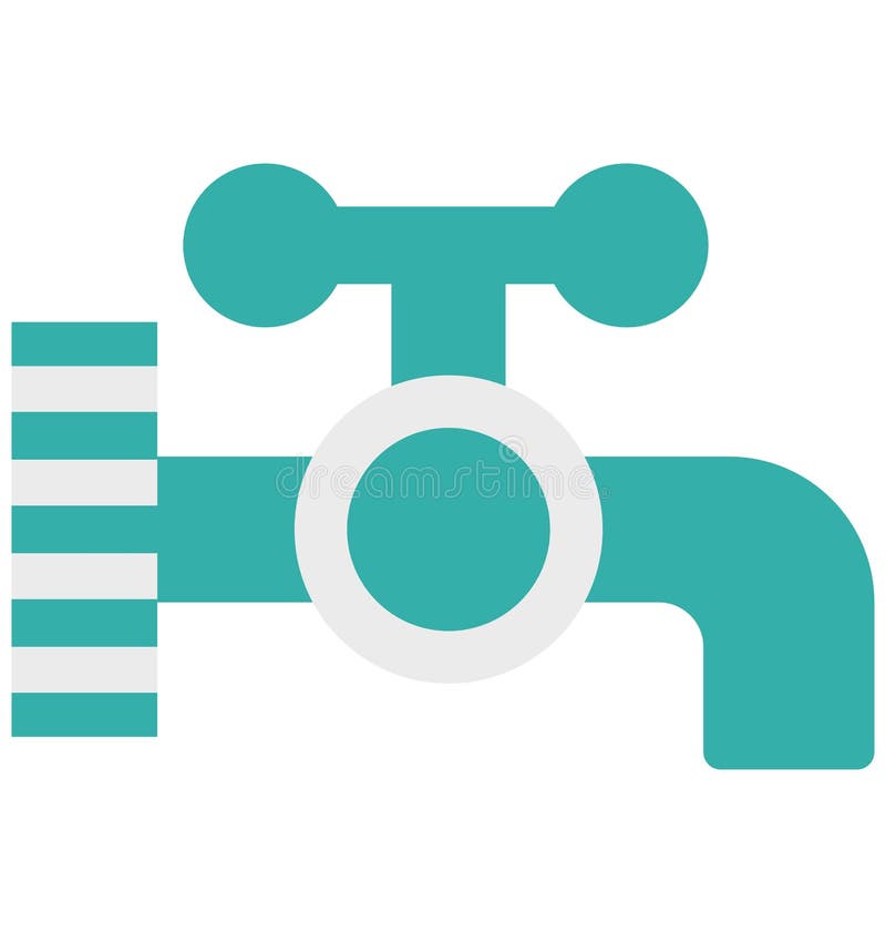 Water Valve Isolated Color Vector Icon that Can Be Easily Modified or ...