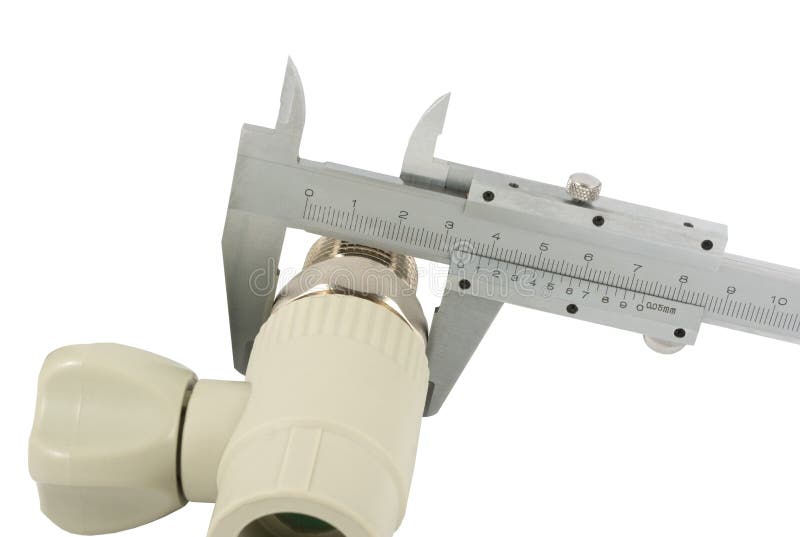 Water Valve Set and Vernier Caliper Stock Photo - Image of accuracy ...