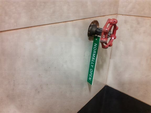 Water valve with tagging stock photo. Image of closed - 276859328